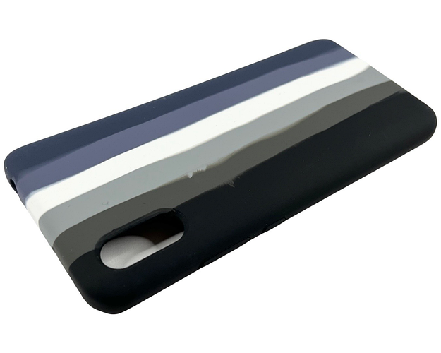 Чехол WAVE Rainbow Case для Xiaomi Redmi 9A (на редми 9а) черный-синий ...