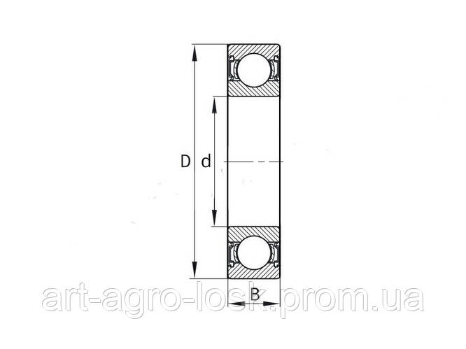 Купить 62305-2RS СX Подшипник однорядный шариковый, цена 119 грн — Prom ...