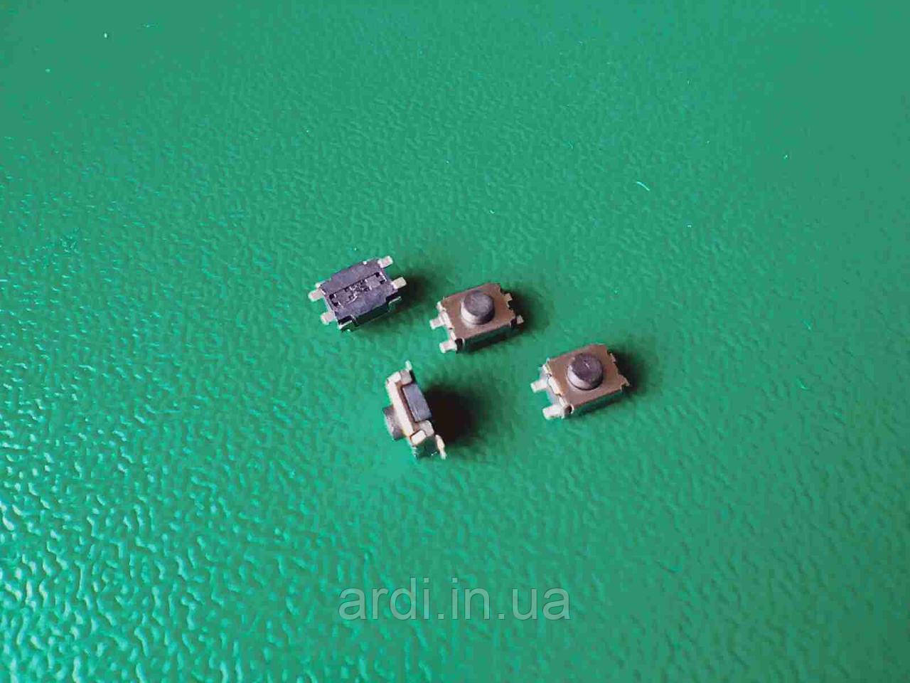 Кнопка тактовая SMD 3х4х2 мм 4-pin, цена 7.74 грн — Prom.ua (ID#1654240287)