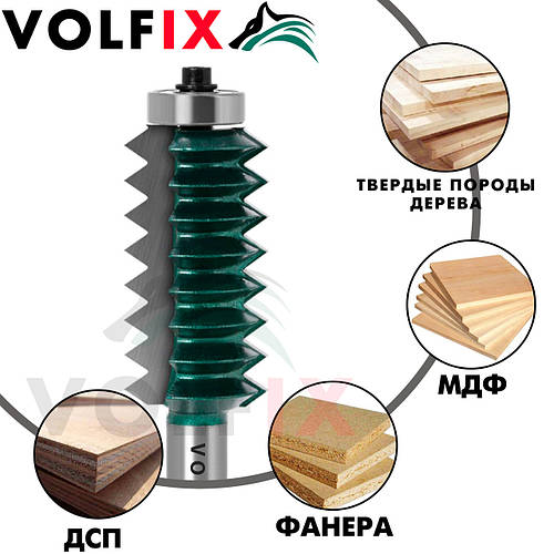 Фреза VOLFIX FZ-120-516 d12 для сращивания древесины по ширине и длине ...