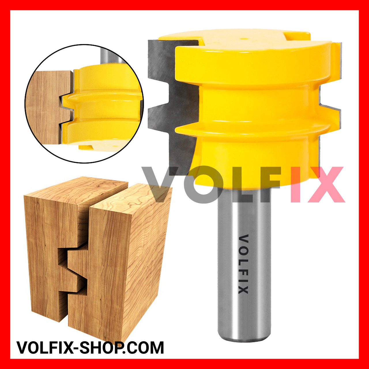 Фреза VOLFIX FZ-120-530 D12 для Сращивания Древесины Универсальная По ...