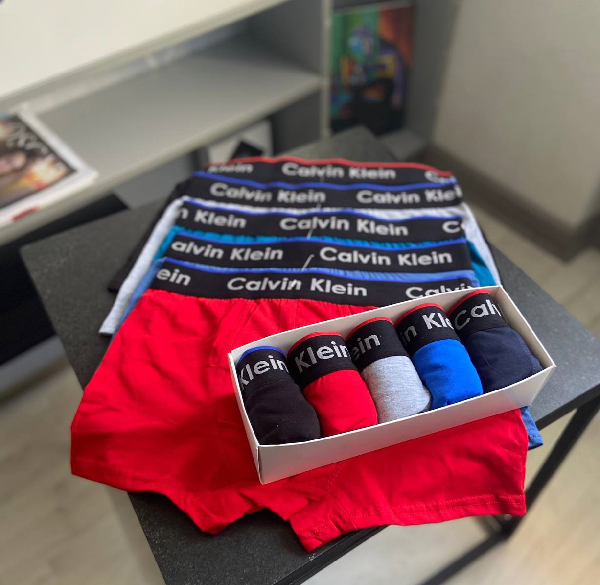 Набор трусов для мужчин Calvin Klein 5шт.. Комплект мужских трусов ...