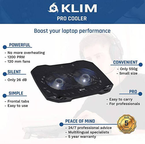 KLIM Pro охолоджувач ноутбука для професіоналів, ціна 772.35 грн - Prom ...
