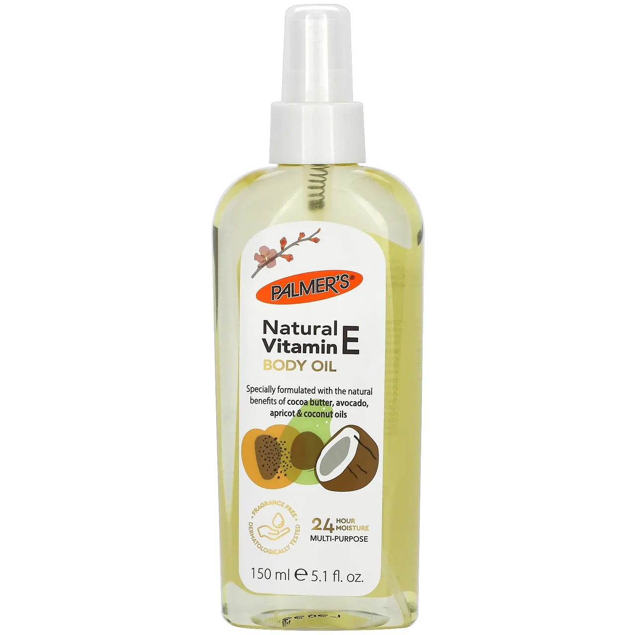 Natural Vitamin E Body Oil, Fragrance Free, 5.1 Fl Oz (150 Ml) — Купить ...