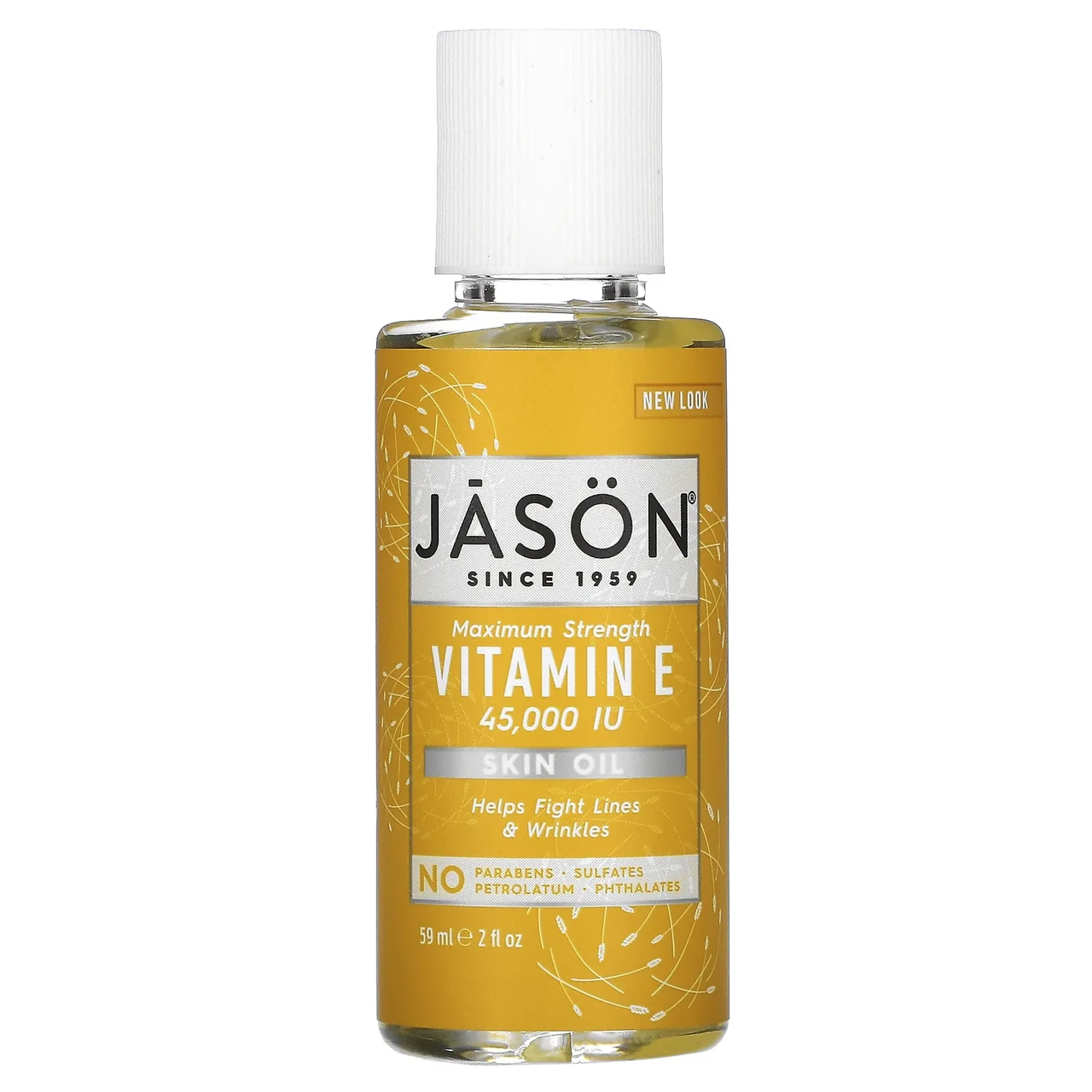 Jason Natural, Pure Natural Skin Oil, Maximum Strength Vitamin E ...