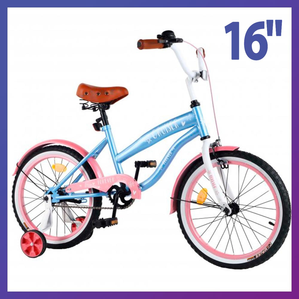 Детский Двухколесный Велосипед Tilly Cruiser T-21631 Голубой 16 Дюймов ...