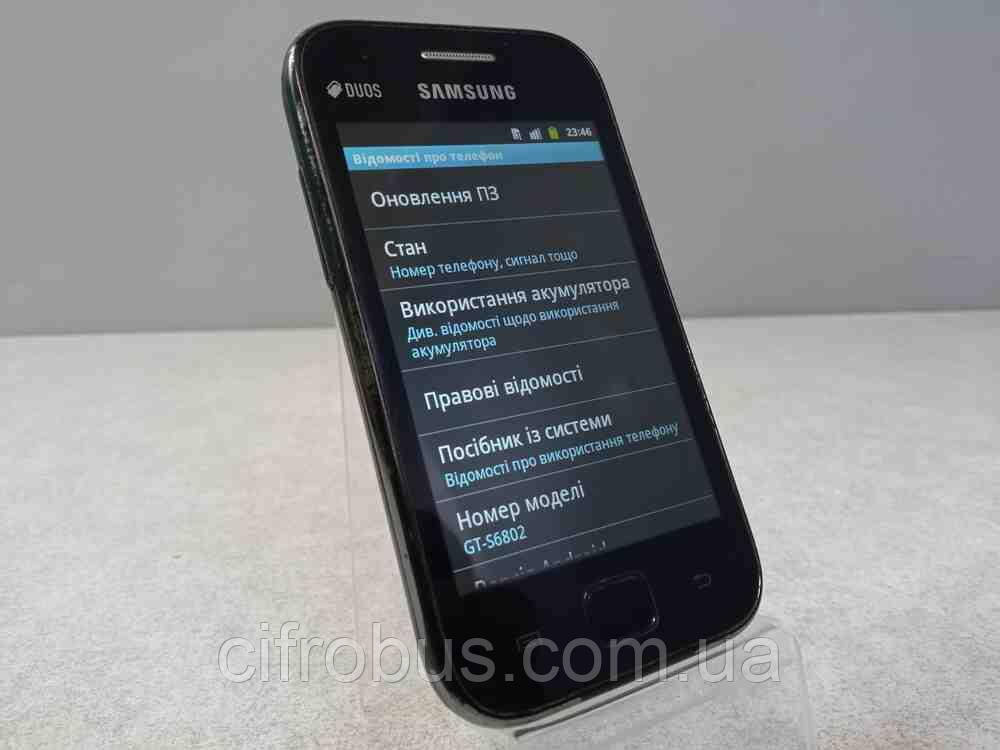 Мобильный Телефон Смартфон Б/У Samsung Galaxy Ace Duos GT-S6802 ...
