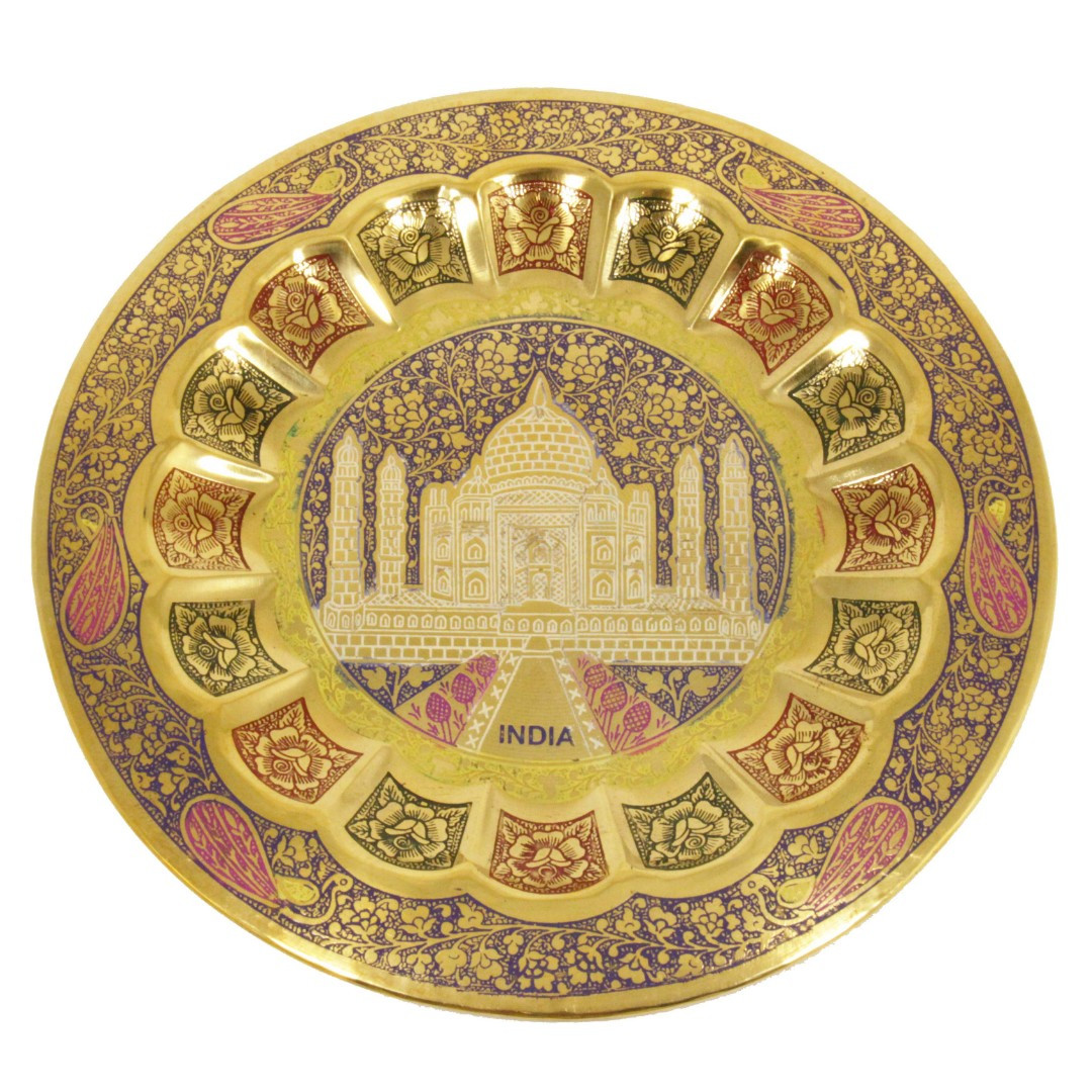 Декоративная тарелка-панно из металла, диаметр 22 см (ID#1655932342 ...