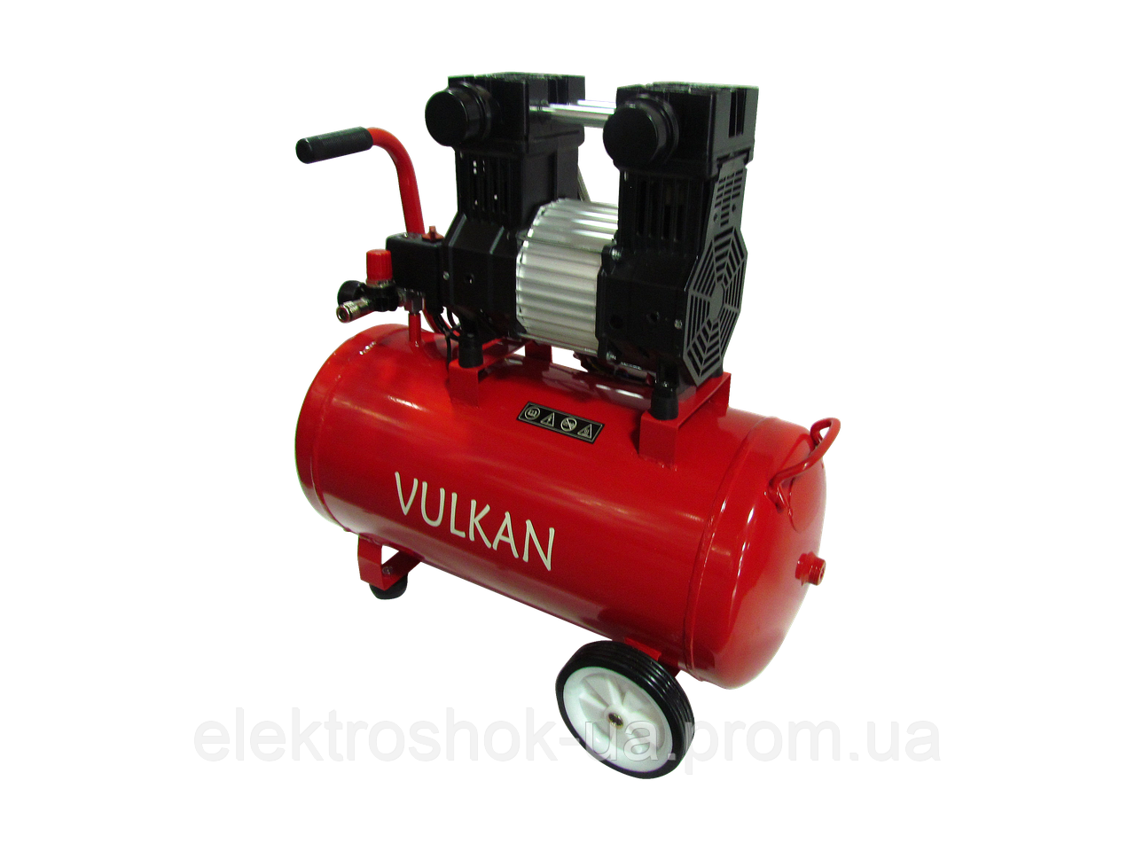 VULKAN Компресор рес-24л 240/175л.хв, 950Вт 10bar ,безмасляний (ID ...