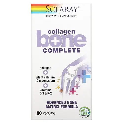 Solaray, Collagen Bone Complete, Advanced Bone Matrix Formula, 90 ...