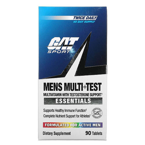 Купити GAT, Men's Multi+Test, Multivitamin with Testosterone Support ...