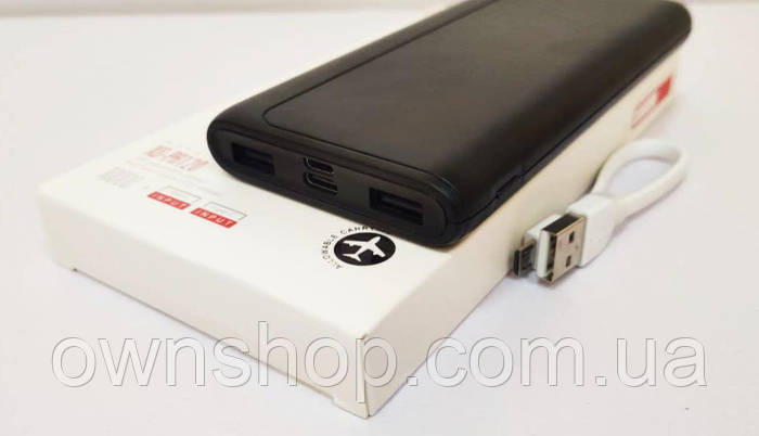 Power Bank XO-PR120 10000 mAh / 37Wh Power box, black, цена 899 грн — Prom.ua (ID#1656463824)