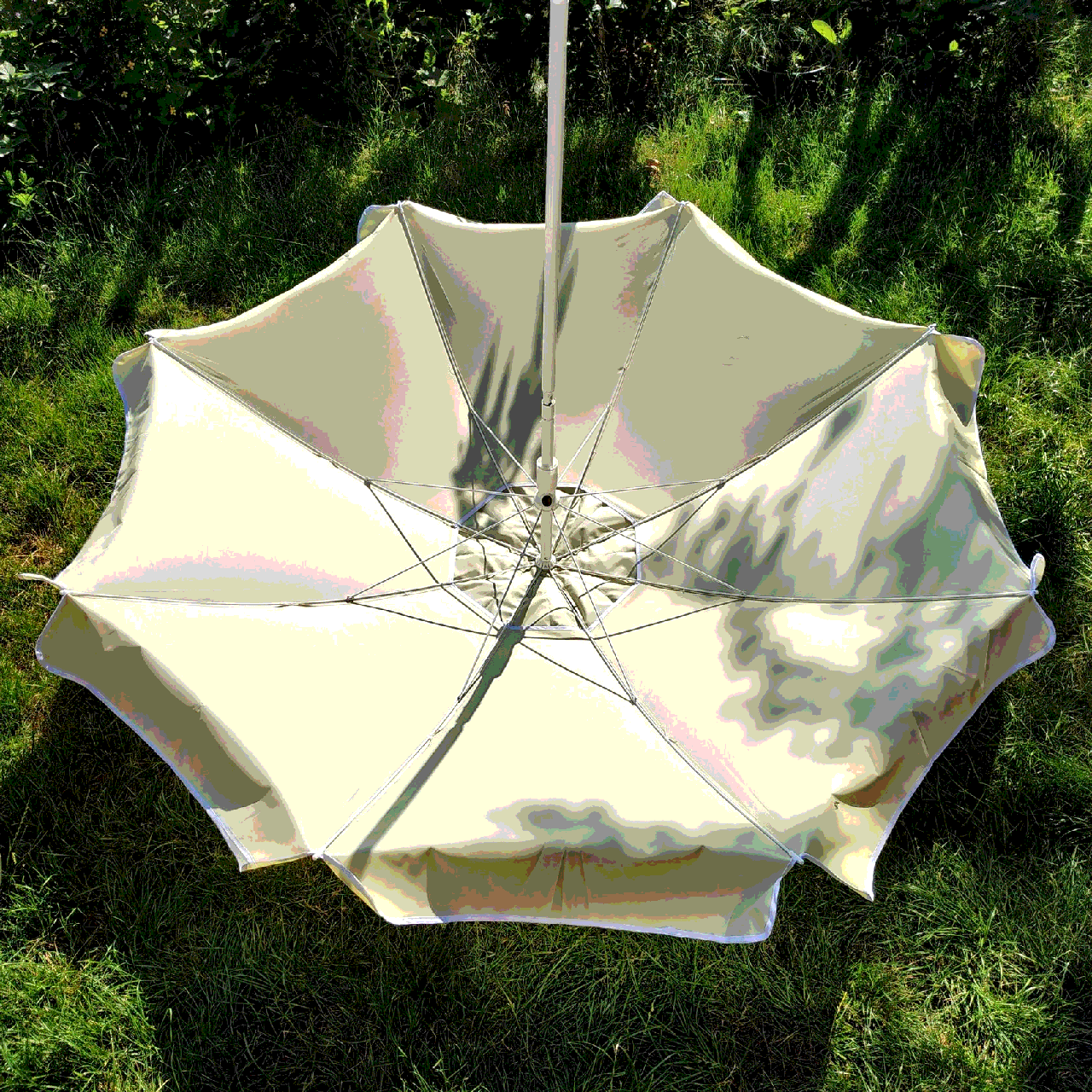 Пляжный садовый зонт бежевый 1,9 метра брезентовый (ID#1652306066 ...