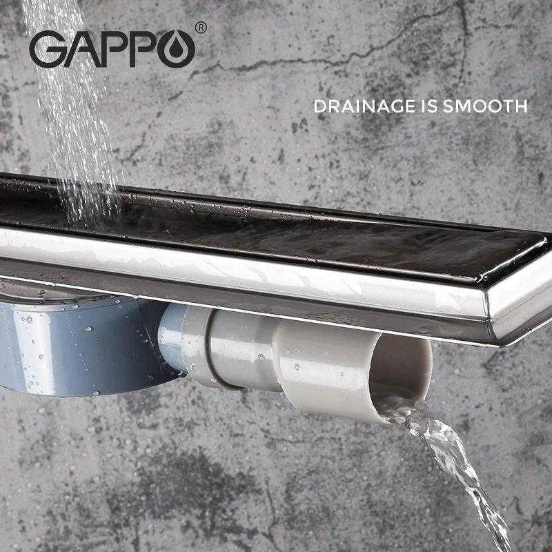 Купить Линейный трап под плитку GAPPO G87007-4, 70х700 мм, нержавеющая ...