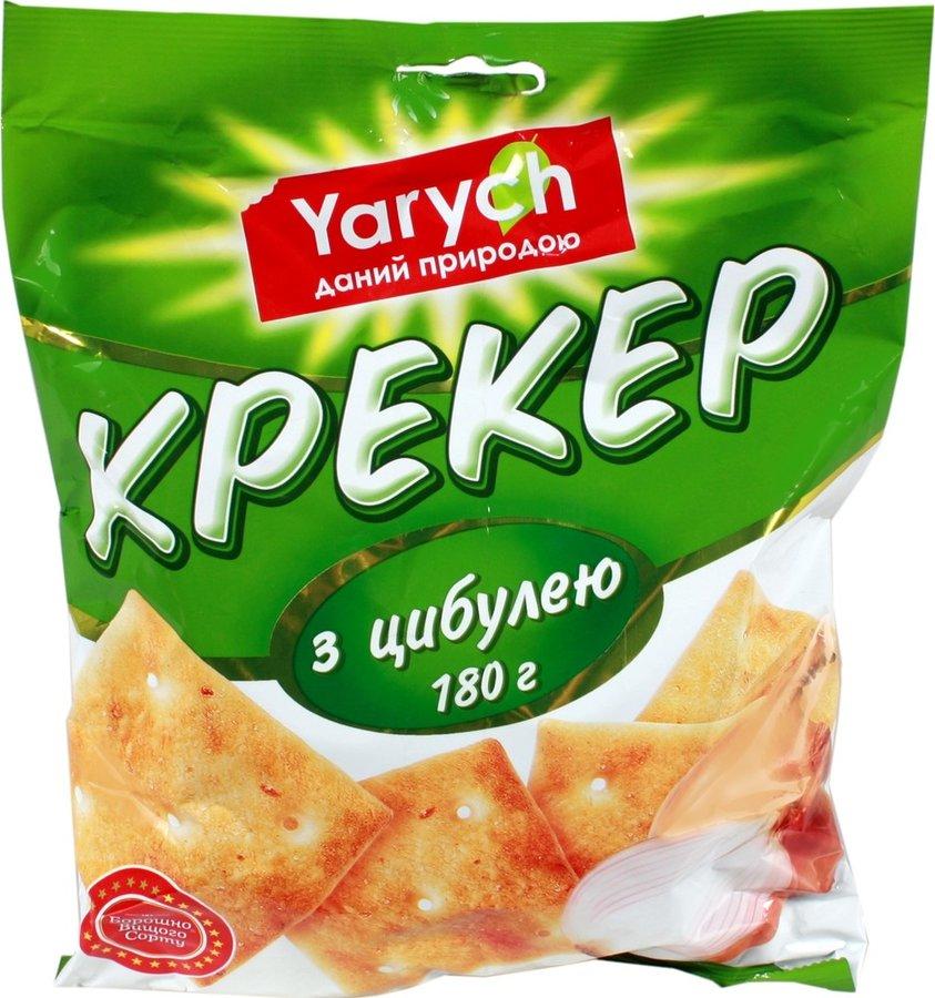 Печиво Yarych Крекер з Цибулею 180 г. (4820154480215) (ID#1656567780), ціна: 24.40 ₴, купити на ...