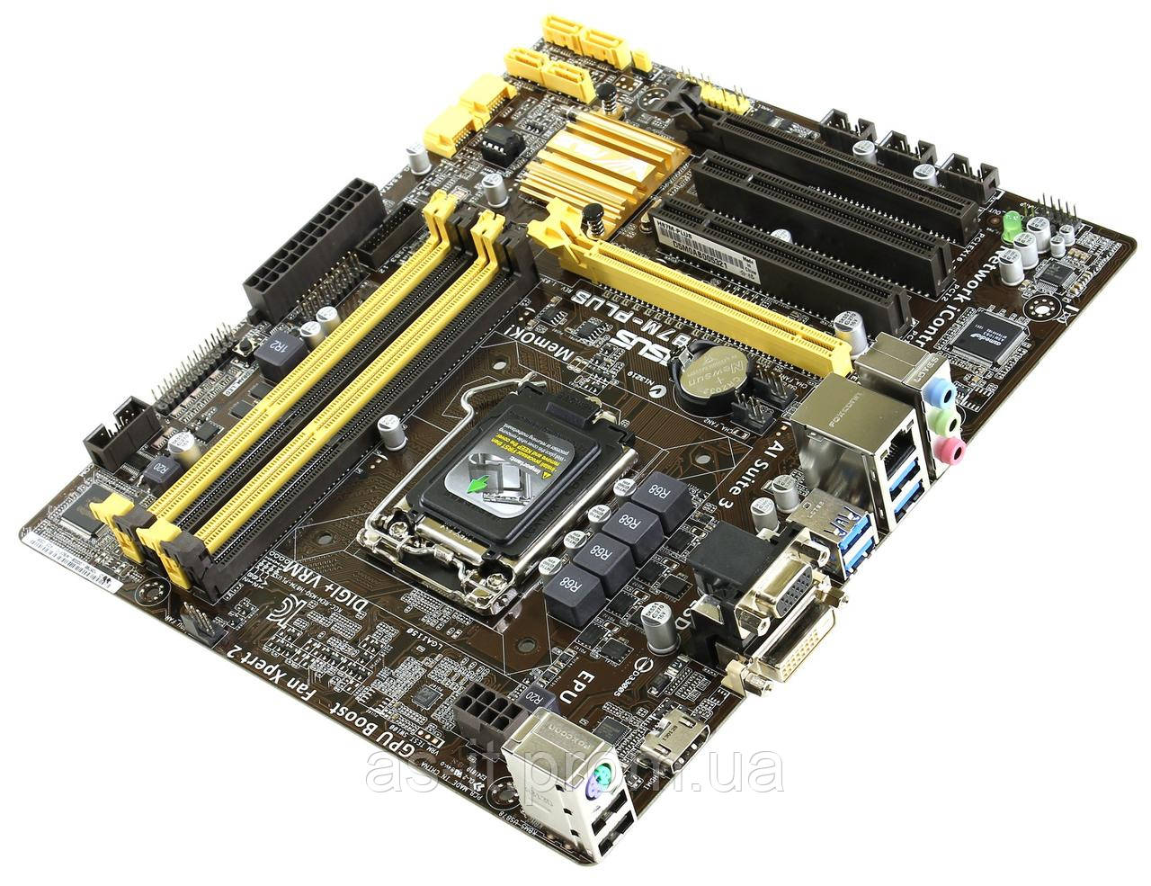 Купити БУ Материнська плата s1150, ASUS H87M-PLUS (4xDDR3, Intel H81 ...