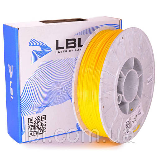 Купить PLA (ПЛА) пластик для 3D принтера Жёлтый 0.800 кг / 230 м / 1.75 ...