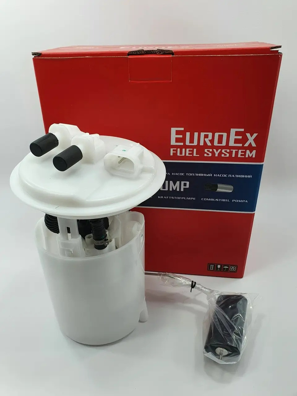 Насос паливний Logan/Рено Логан (2 вихода з зворотним клапаном) EuroEx ...