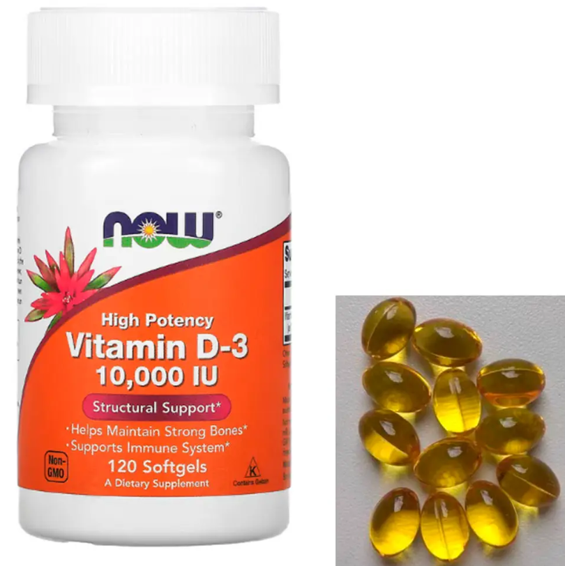 Купить Витамин Д3 NOW Vitamin D-3 10,000 IU 120 гел капс, цена 391.07 ...