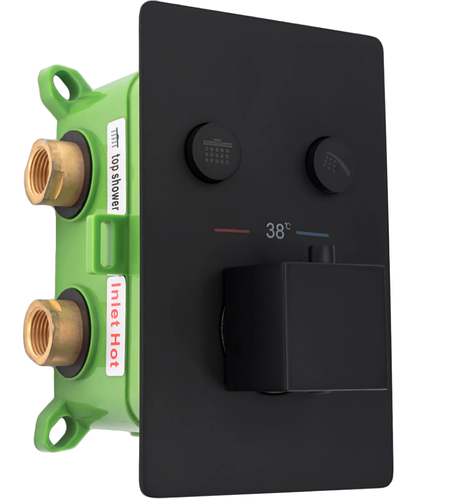 Душевая система скрытого монтажа REA DAVIS REA-P6357 с верхним душем ...