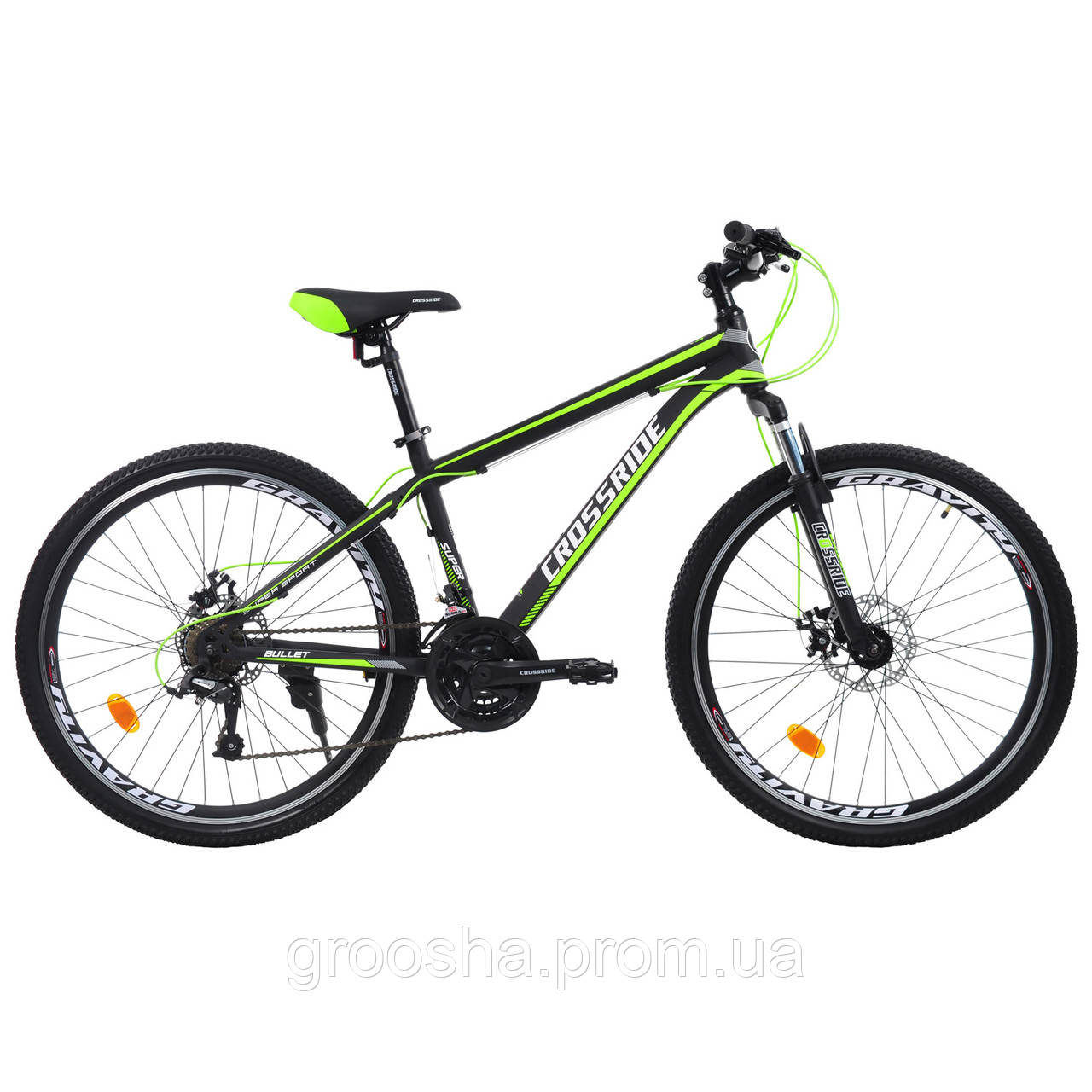Велосипед 26 Crossride MTB ST Bullet 2021 17 черный/желтый 02621/17 ...