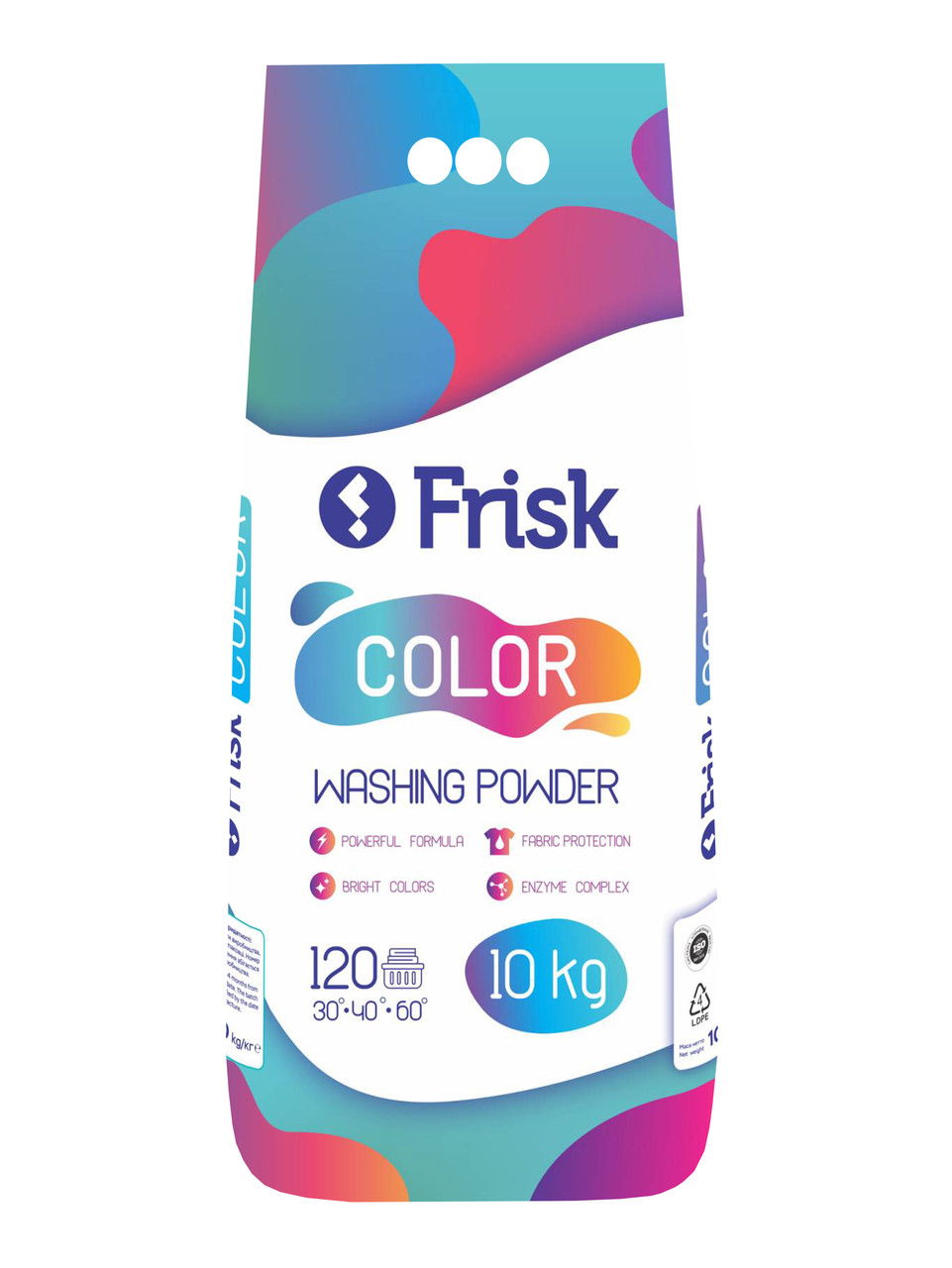 Пральний порошок для кольорових речей сухий Frisk "Color" 10 кг для ...