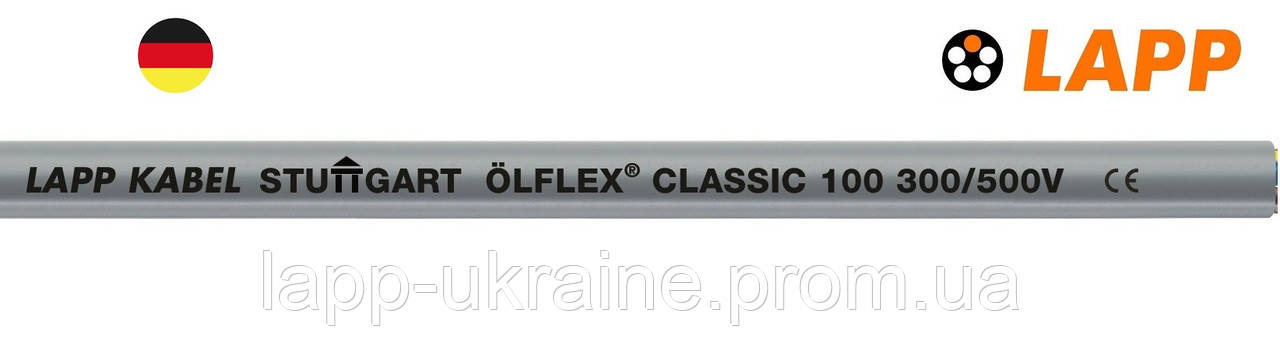 Кабель LAPP ÖLFLEX CLASSIC 100 300/500V 2X0,5 1 м (арт. 00100004) (ID ...