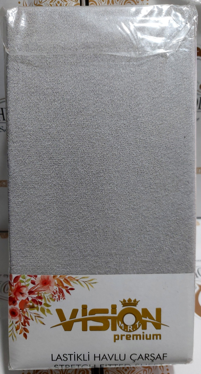 Простинь на гумці махрова Vision MRT Turkey колір сірий - купити за ...