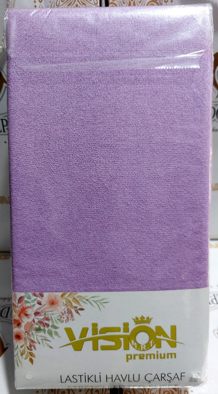 Простинь на гумці махрова Vision MRT Turkey колір бузковий - купити за ...