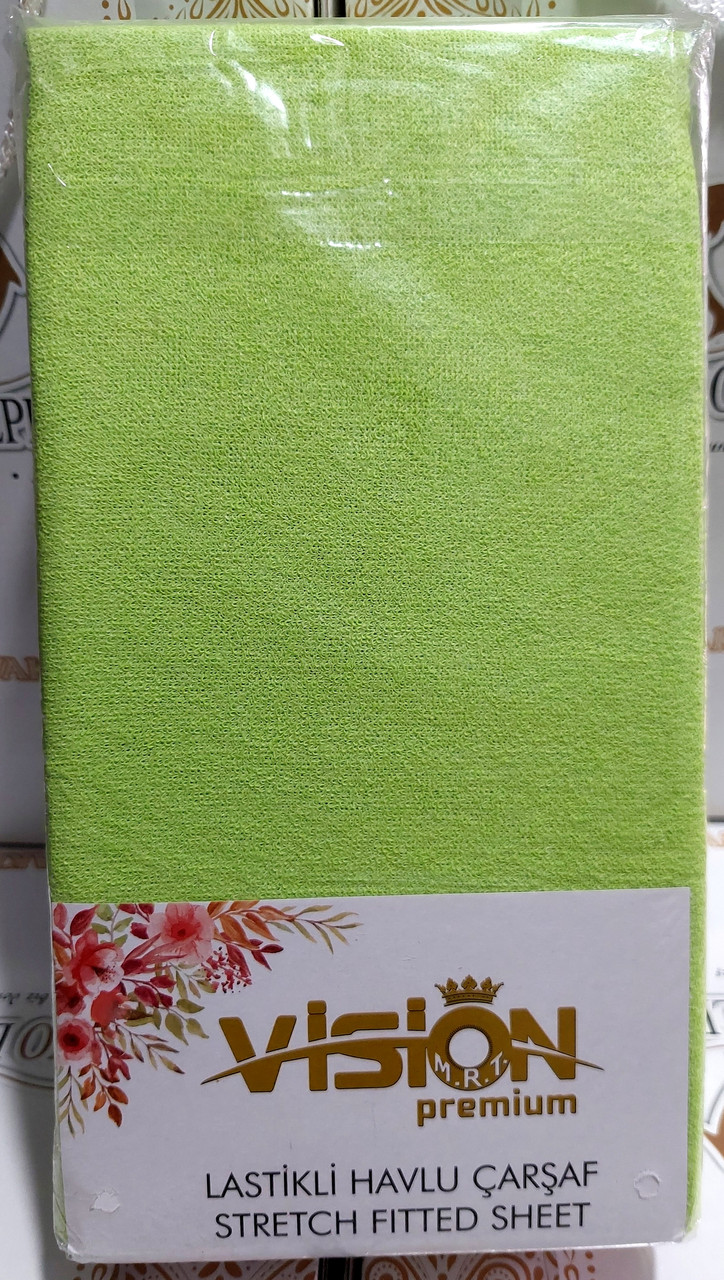 Простинь на гумці махрова Vision MRT Turkey колір зелений - купити за ...