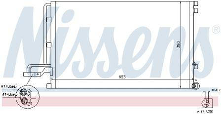 Радиатор кондиционера VOLVO C70 (542) / VOLVO S40 (544) 2003-2013 г ...