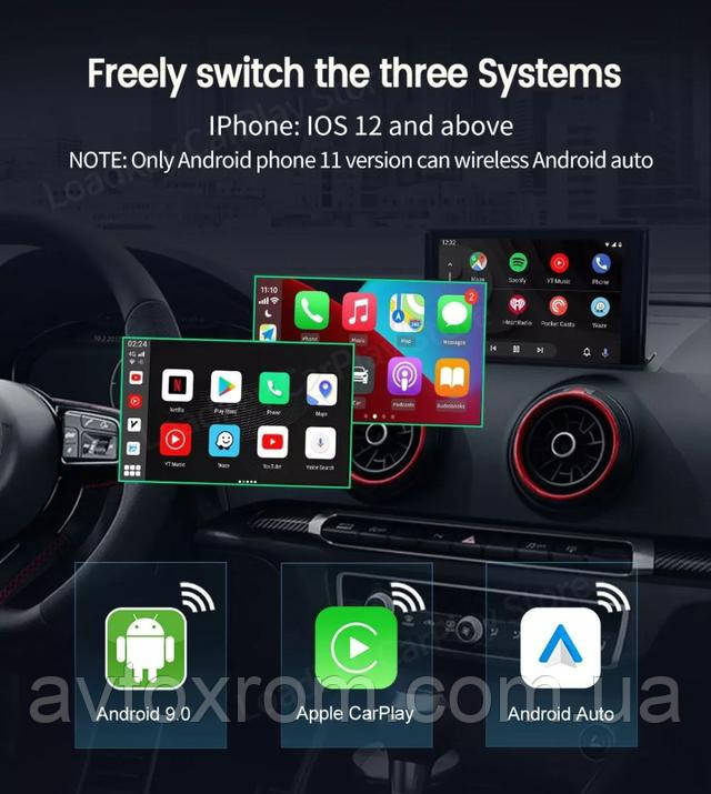 Купить ТВ бокс приставка 3*32gb для авто автомобиля Андроид 11 с ...