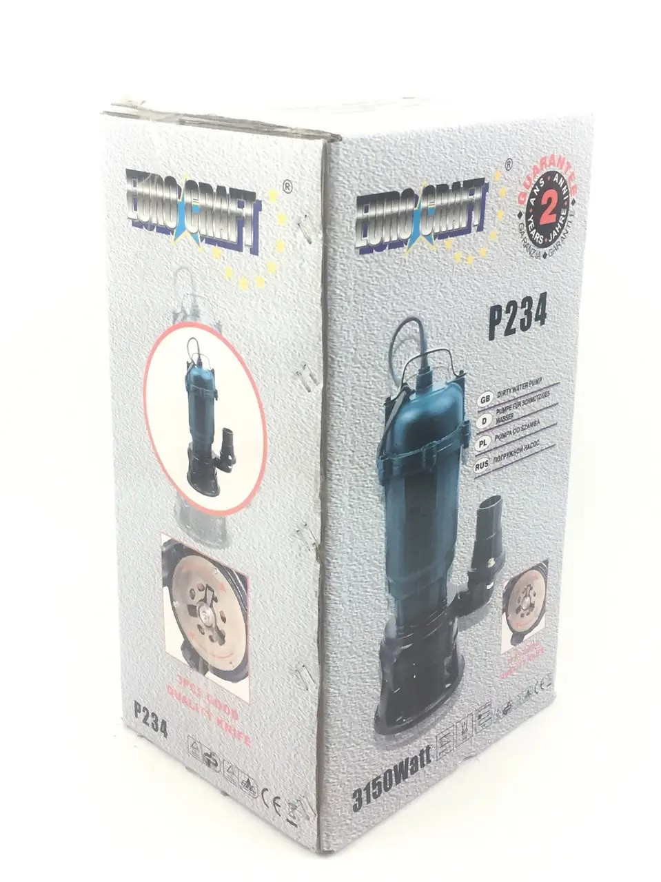 Купити Насос дренажний фекальний з подрібнювачем ножем для септика ...