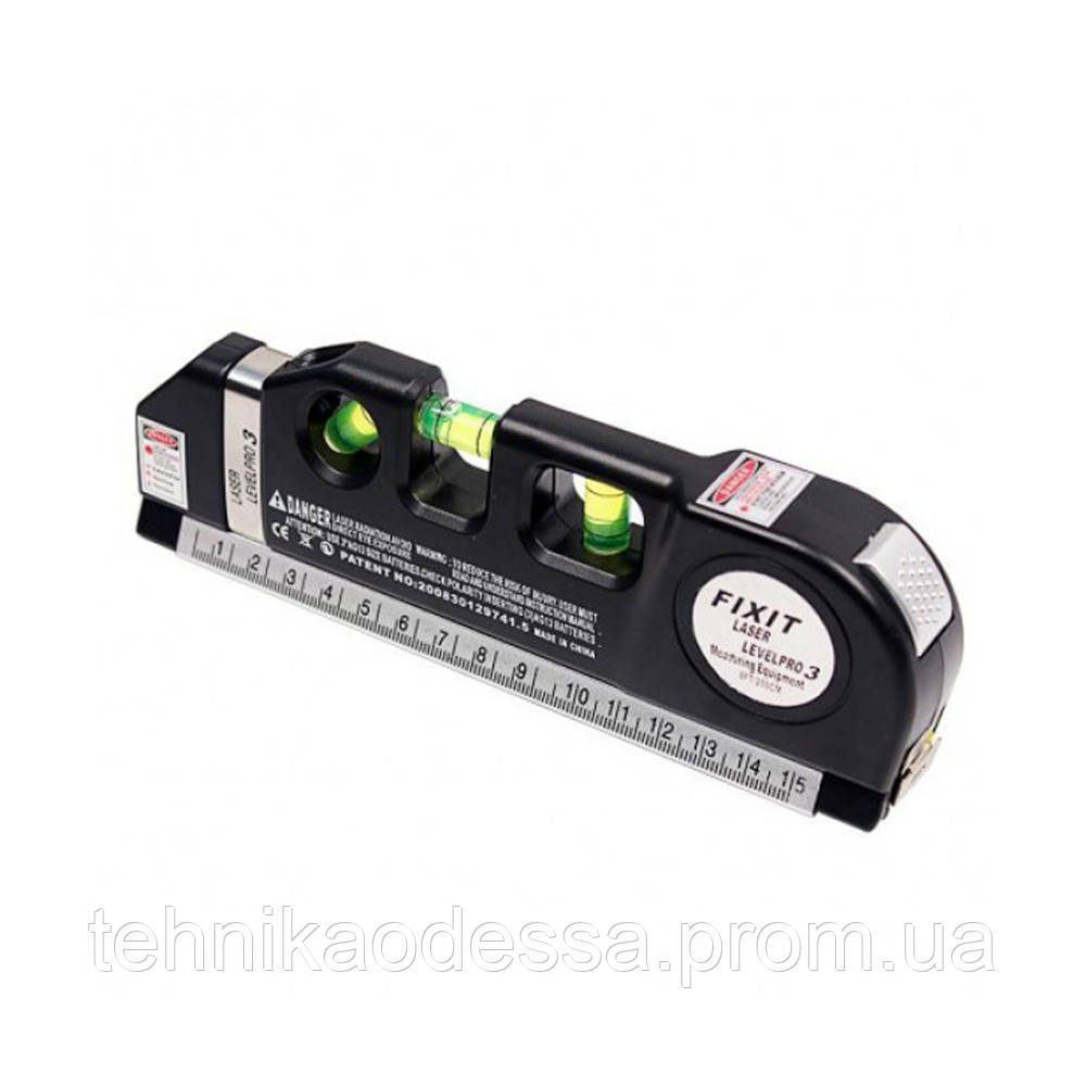 Лазерный уровень со встроенной рулеткой 2.5м Laser Level Pro 3 -13793 ...