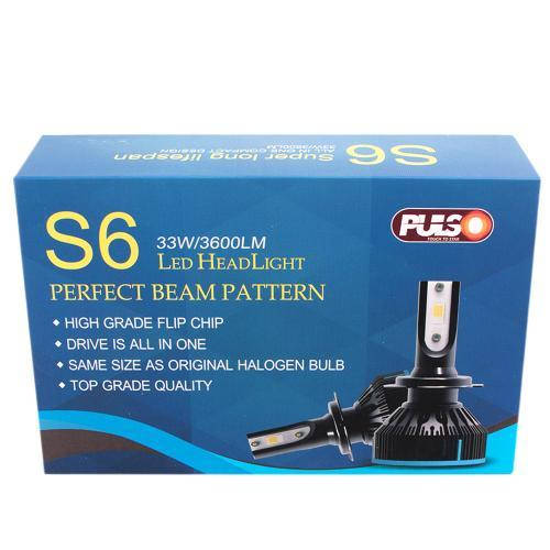 Лампи світлодіодні LED PULSO S6 H7 12-24V 33W 6000K (ID#1658808901 ...