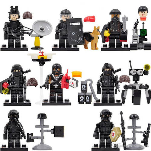 Купить Фигурки swat спецназ военные солдаты BrickArms бандиты аналог ...