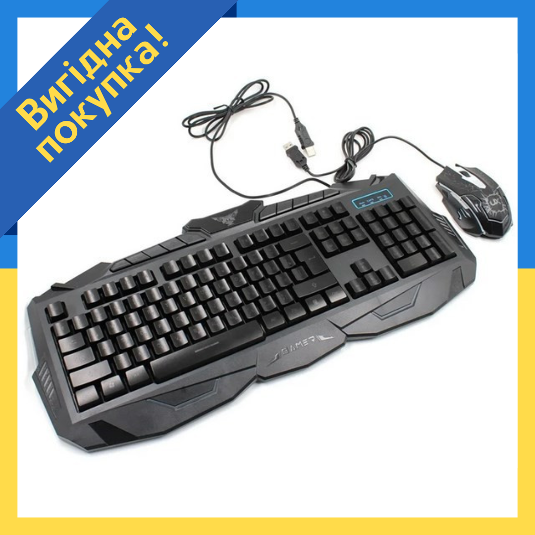 Купить Игровая клавиатура с подсветкой клавиш + мышка Atlanfa AT-V100 ...