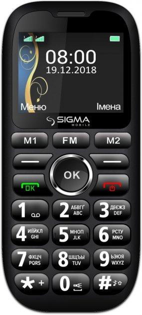 Мобільний телефон Sigma mobile Comfort 50 Grand Black 231" підтримка 2 ...