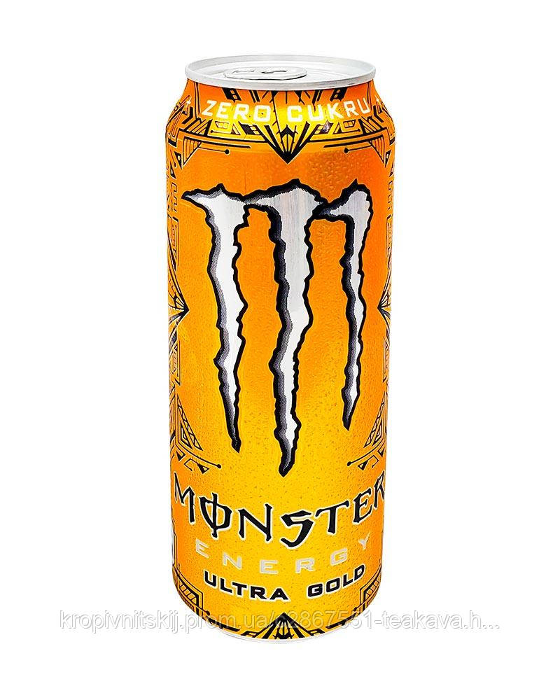 Енергетичний напій MONSTER ENERGY Ultra Gold Zero Sugar, 500 мл (ID ...