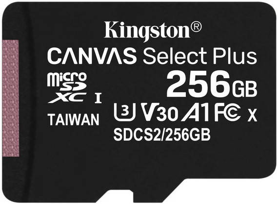 Micro SD 256GB/10 class 100Mb/s A1 Kingston (ID#1660248134), цена: 1217 ...