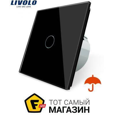 Купити Вимикач Livolo Сенсорний вимикач із захистом від бризок чорний скло (VL-C701IP-12), ціна ...