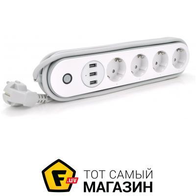 Voltronic Сетевой Фильтр с WiFi Управлением на 4 Розетки + 3 USB Выхода ...