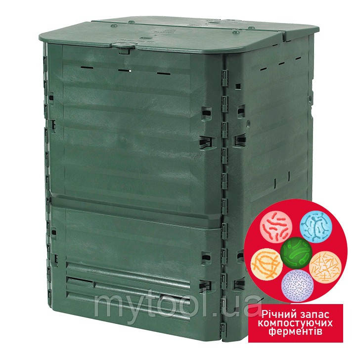 Компостер Садовый Graf Thermo-King 600 Л, Зеленый с Годичным Запасом ...
