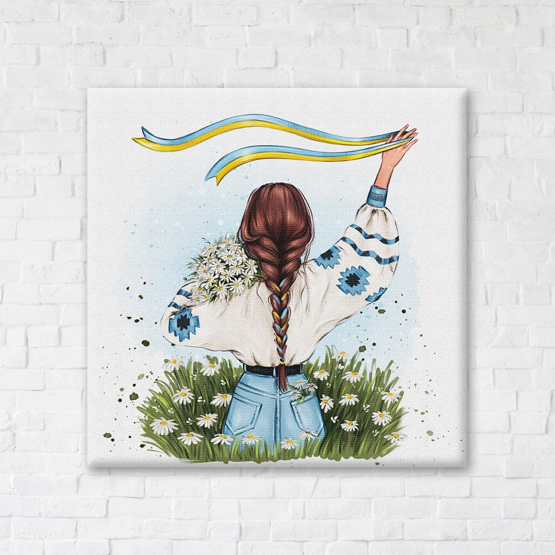 Постеры для Стен Декоративные Патриотические на Холсте Brushme 40*40 День Победы ©Alla ...