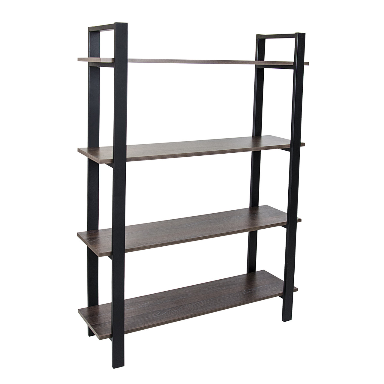 Купити Стелаж металевий Венге Кабо Верде на 4 полиці з ДСП в стилі лофт 325х1050х1500мм Vitan