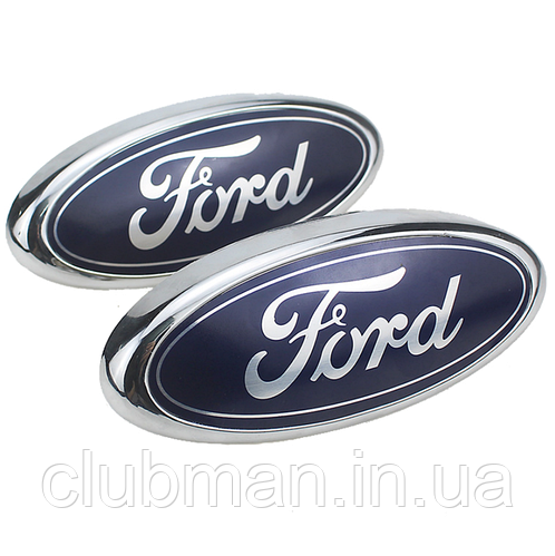 Эмблема решетки радиатора FORD (Форд) 147 х 61 мм Focus, C-Max, Kuga ...