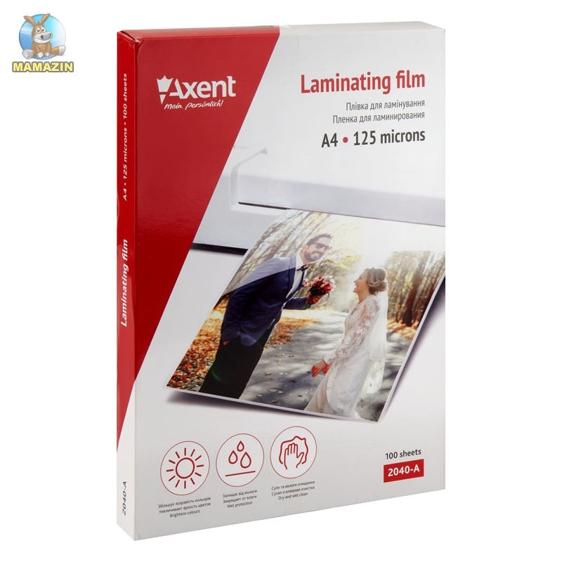 Купить Плёнка для ламинирования Axent 2040-A 125 мкм, A4, 216 x 303 мм, цена 757 грн — Prom.ua ...