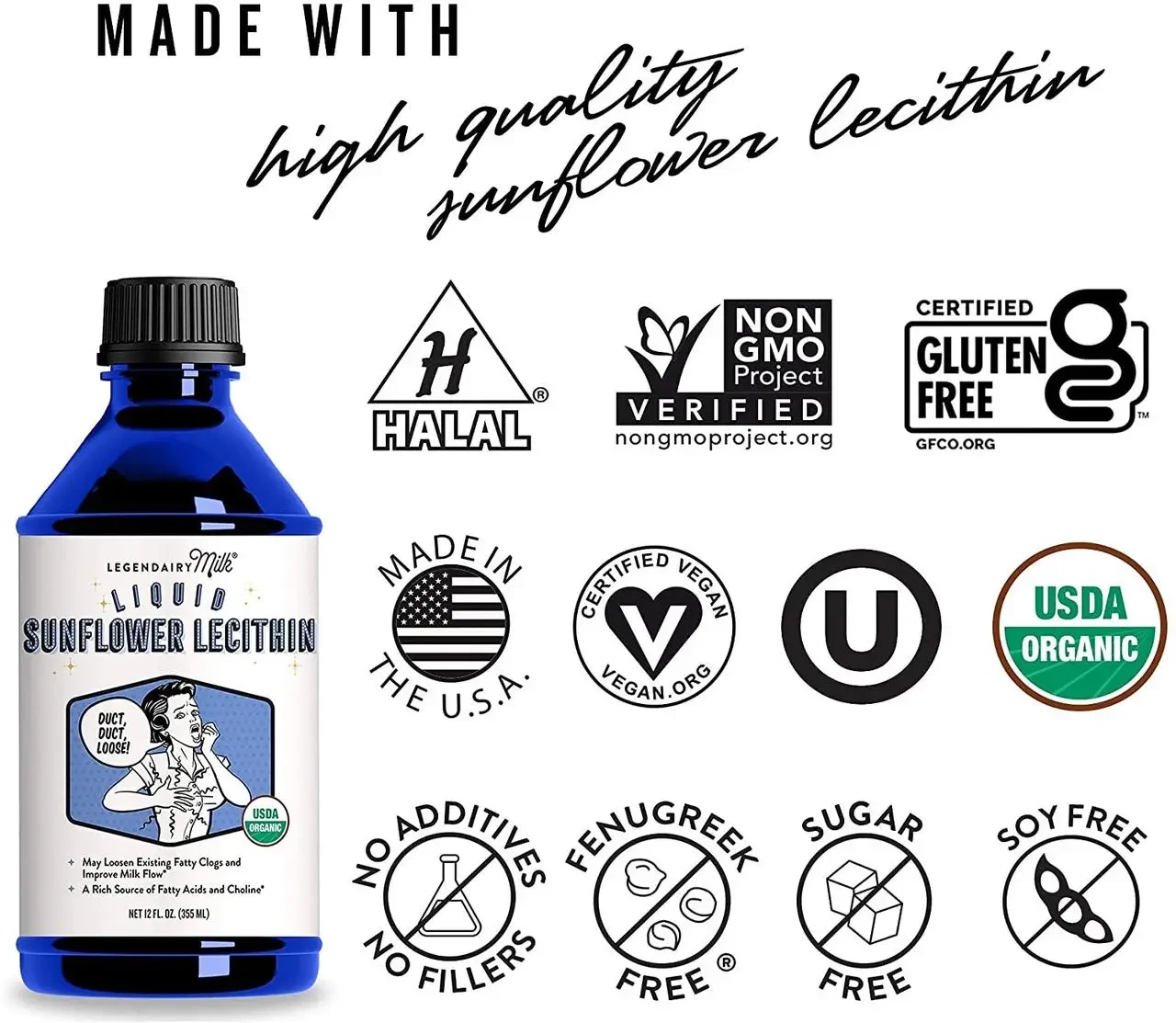 Купить Legendairy Milk Sunflower Lecithin Organic / Органический ...