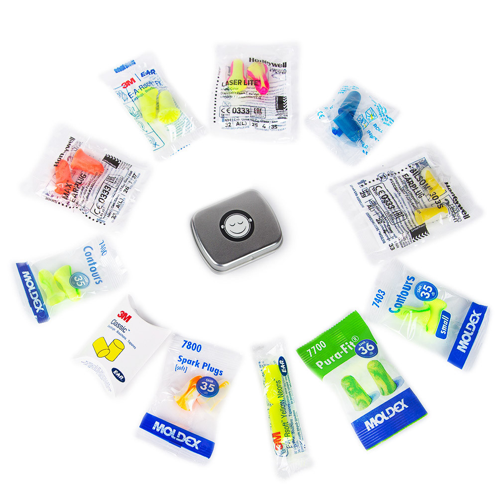 Пробний набір пінних берушей повний з 11-ти пар. Економія 111 грн ...