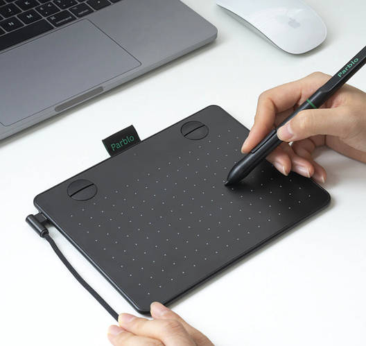Графічний планшет для малювання Parblo A640 V2 чорний + рукавичка, ціна ...